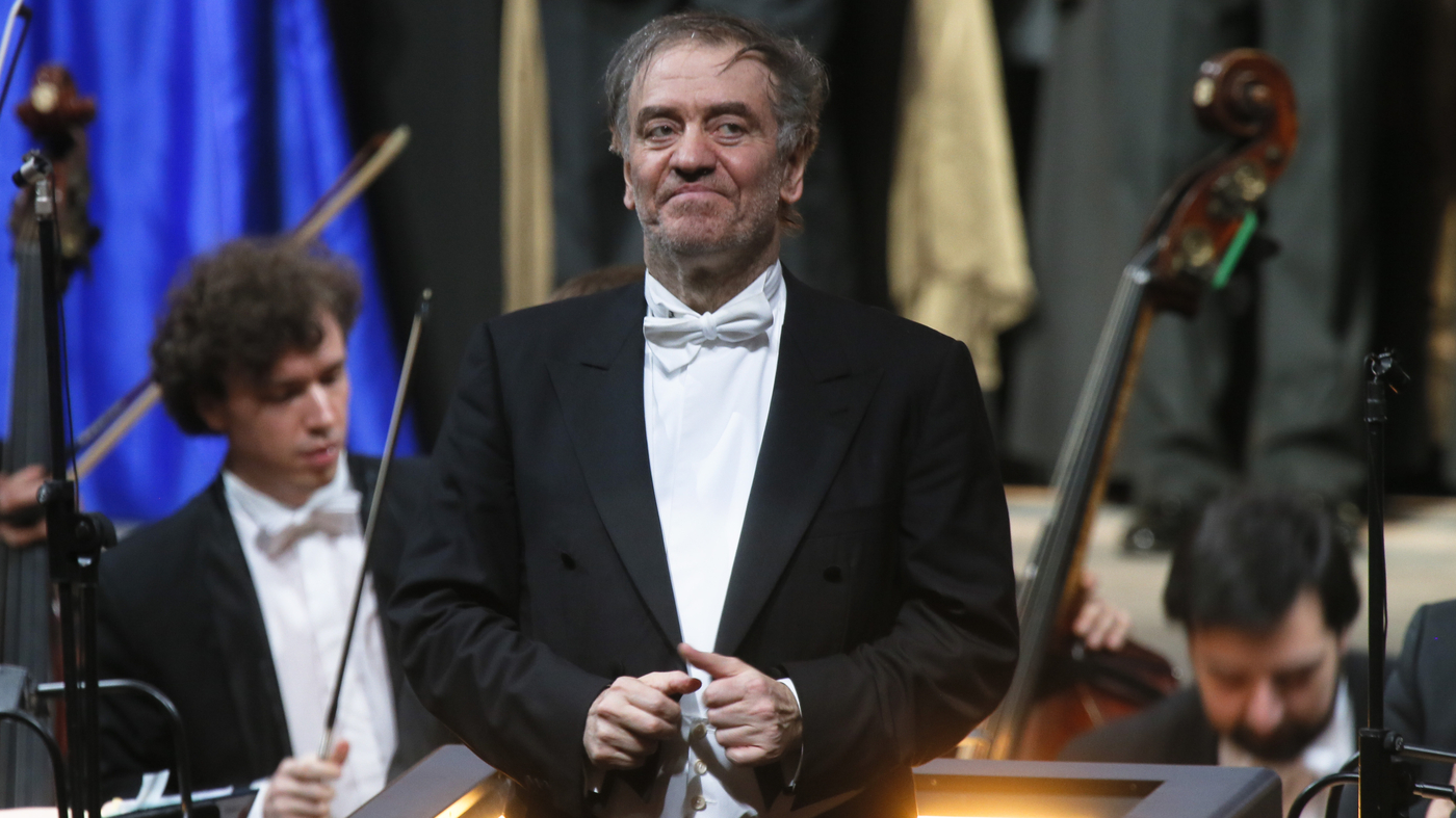 A Russian conductor has been dropped by a management company over his ...