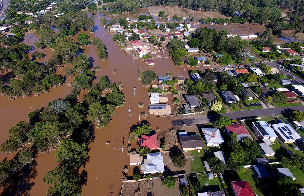 Photos of Australian floodwaters as they move toward Sydney, Australia ...