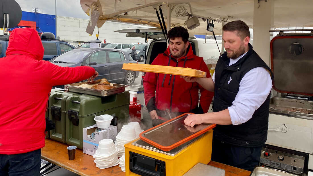 An ad hoc army of volunteers assembles to help Ukrainian refugees : NPR