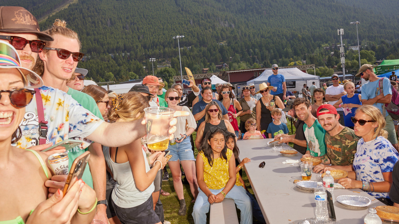 Pi Day photos of pie-eating contests that reemerged after COVID ...