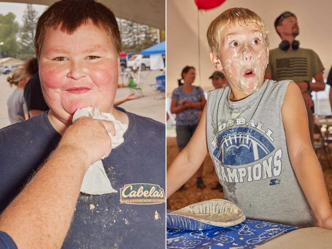 Pi Day photos of pie-eating contests that reemerged after COVID ...
