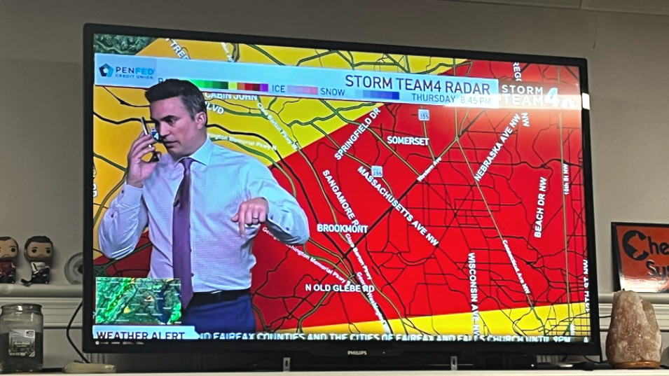 Doug Kammerer called his family on air to alert them to a tornado ...