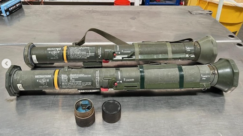 Rocket launchers found in trash can near California school : NPR