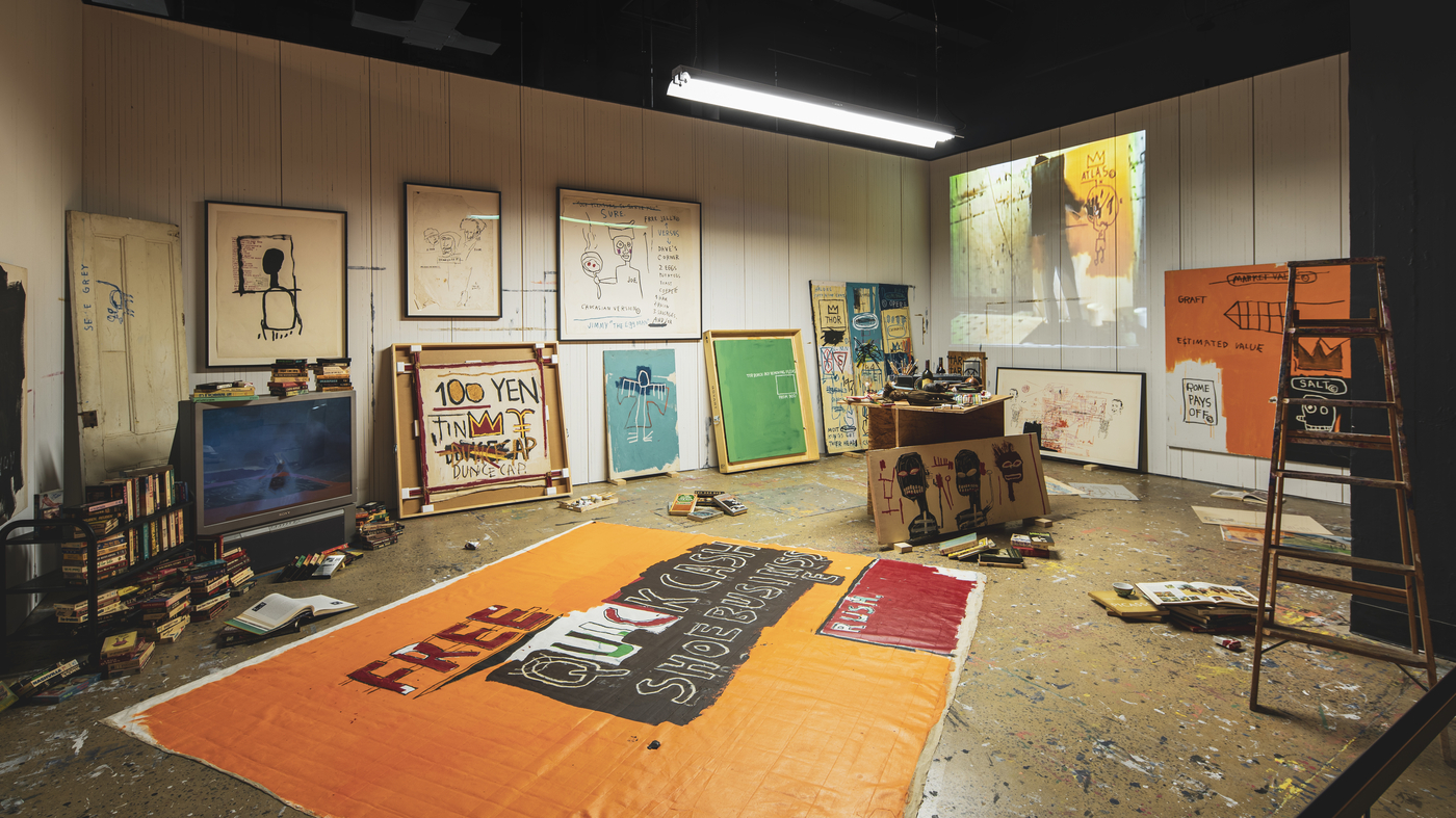 New Jean-Michel Basquiat exhibition was curated by his family : NPR