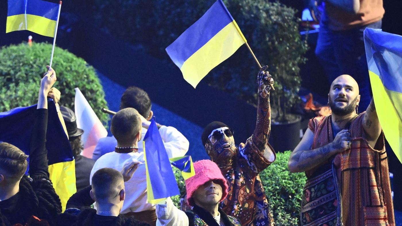 Ukraine's Kalush Orchestra advances to the Eurovision final : NPR