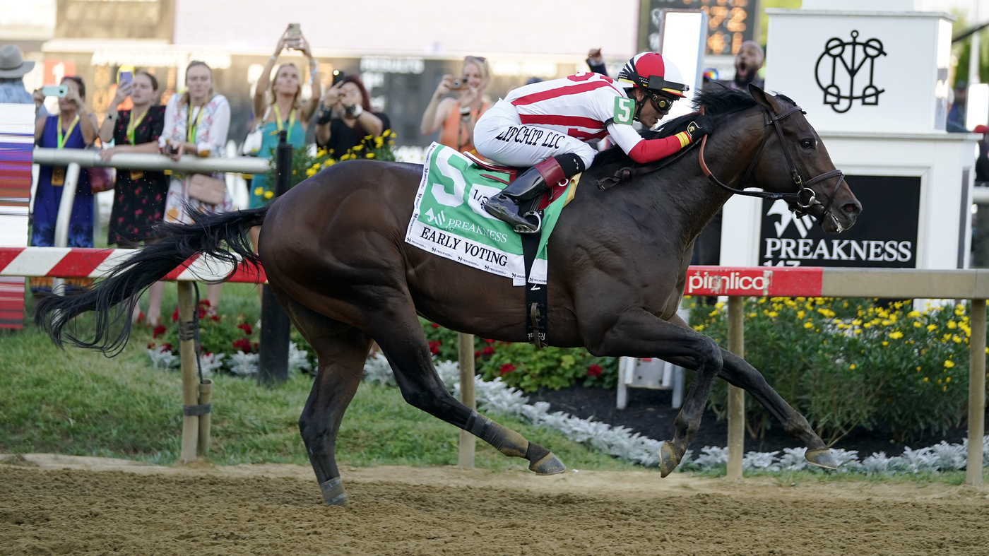 Early Voting wins the Preakness Stakes : NPR