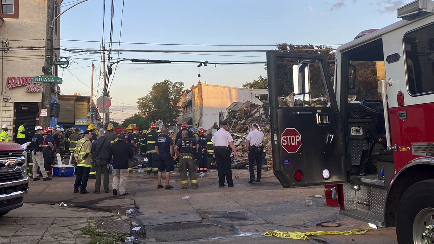 A Philadelphia firefighter was killed in a building that collapsed : NPR