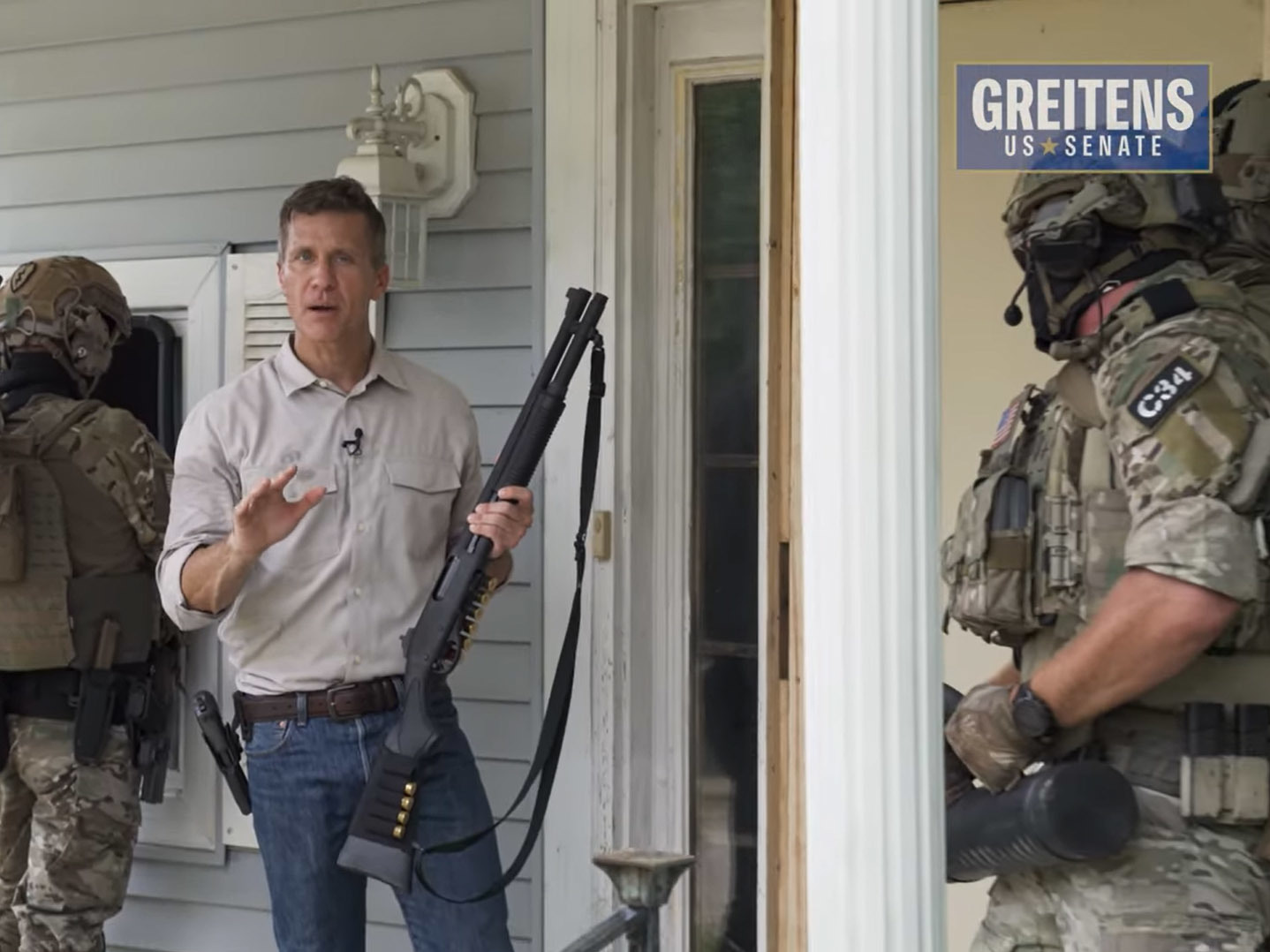 A Missouri Senate candidate holds a shotgun and calls for 'RINO hunting ...
