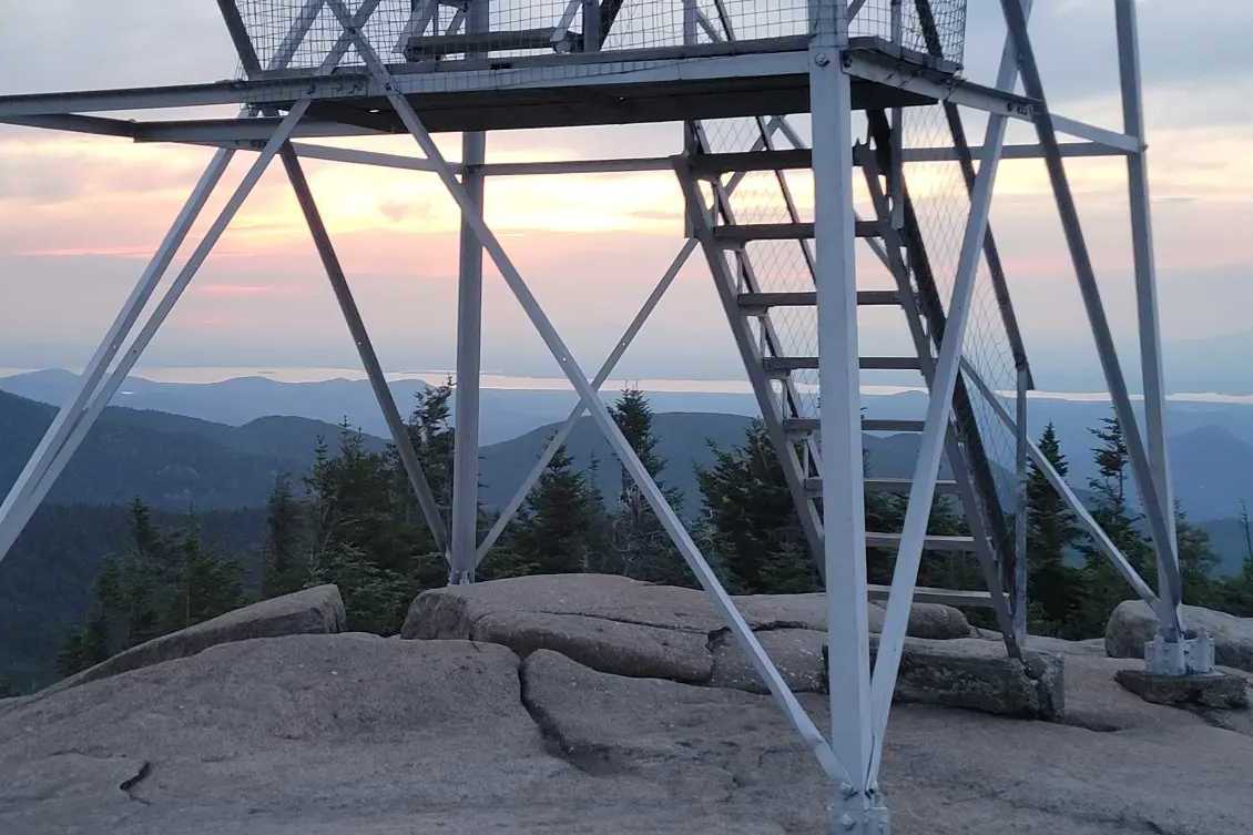 A sunrise trek to a mountain fire tower | NCPR News