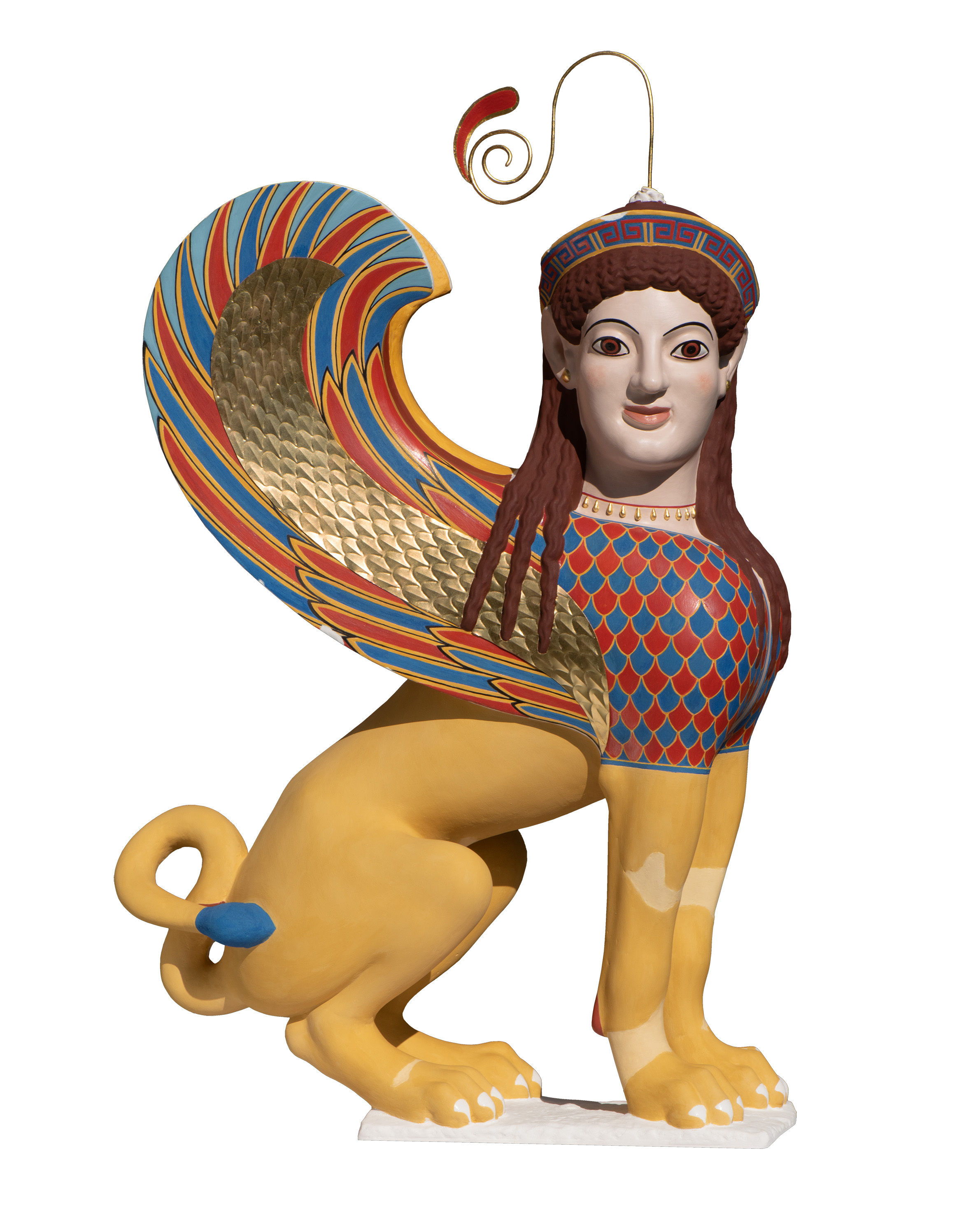 Colored greek statues store