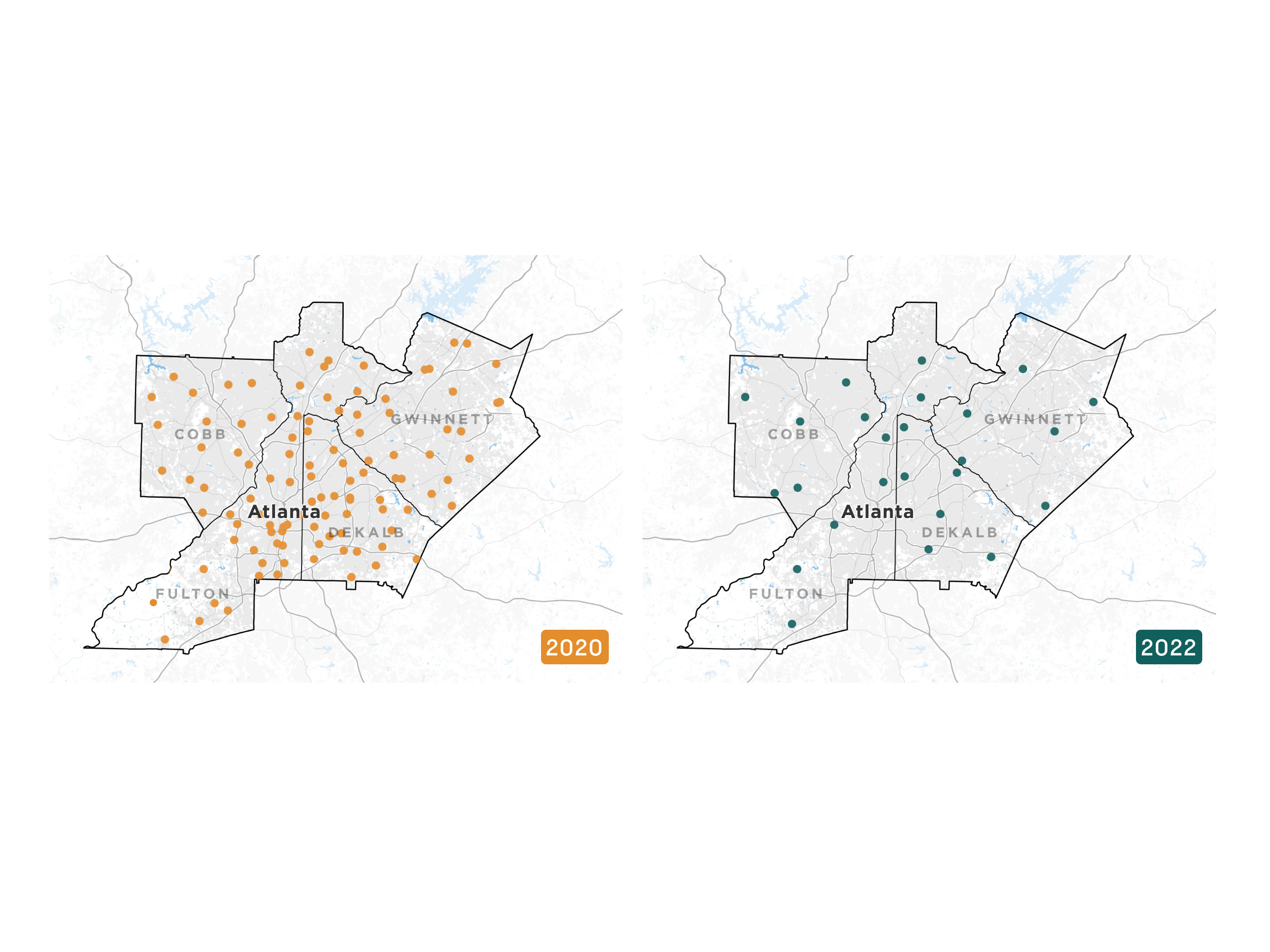 A new Georgia voting law reduced ballot drop box access in places that ...