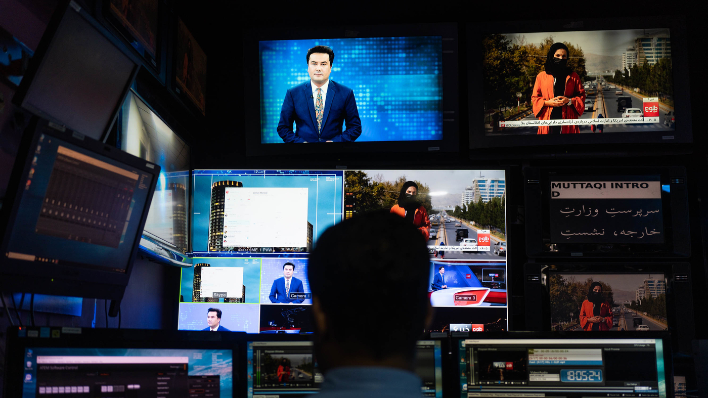 Inside a TV news station determined to report facts in the Taliban's ...