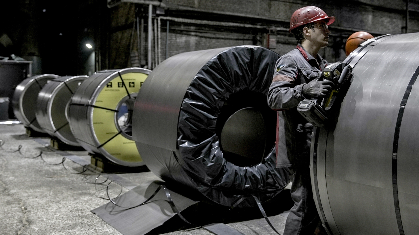 Ukraine's iron and steel industry is in rough shape because of war : NPR