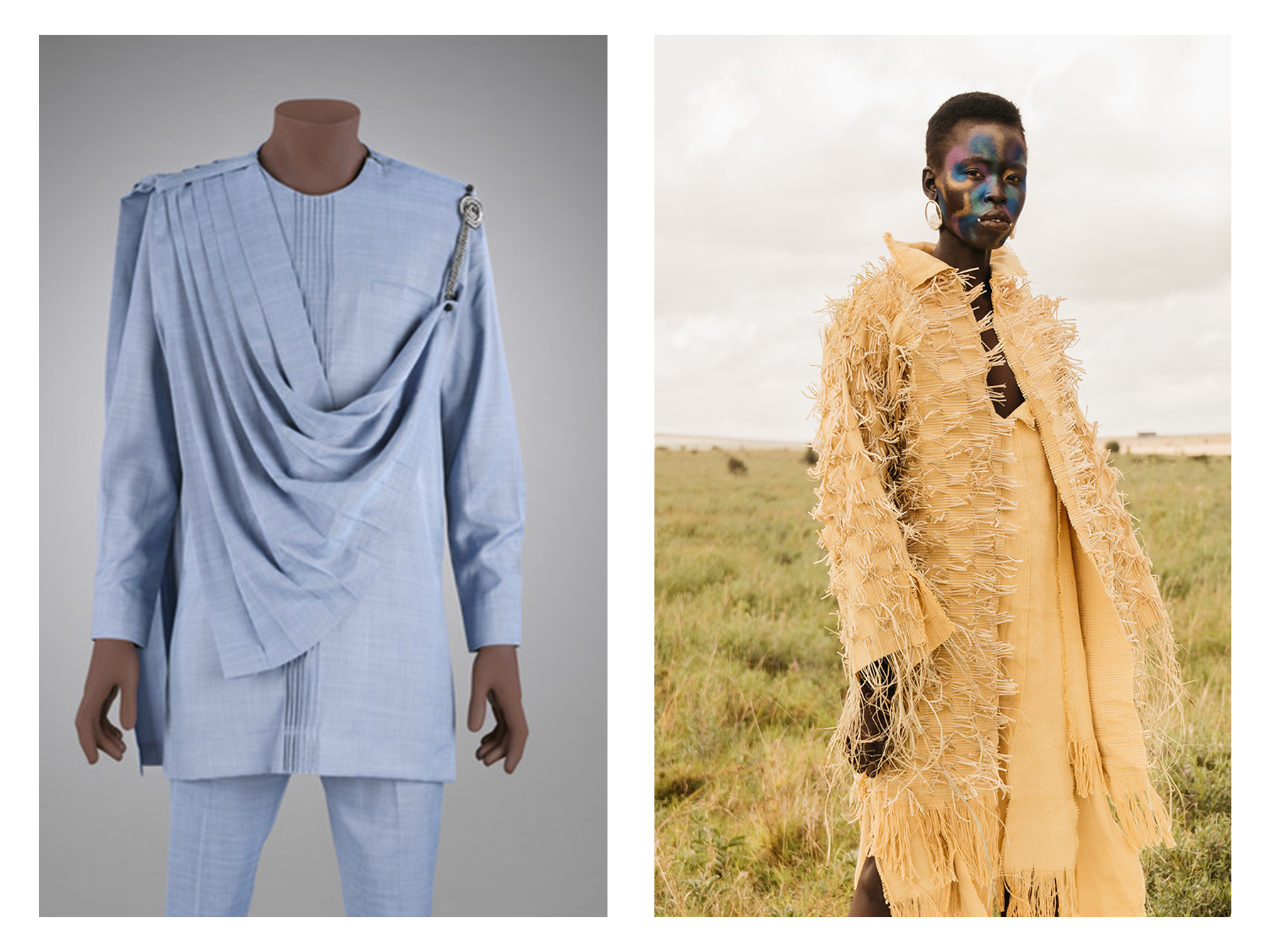 African fashion rules in British museum show, from chic dashikis to mud ...
