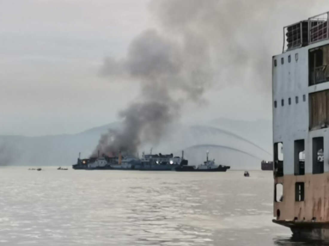 More than 80 people have been rescued from a Philippine ferry fire : NPR