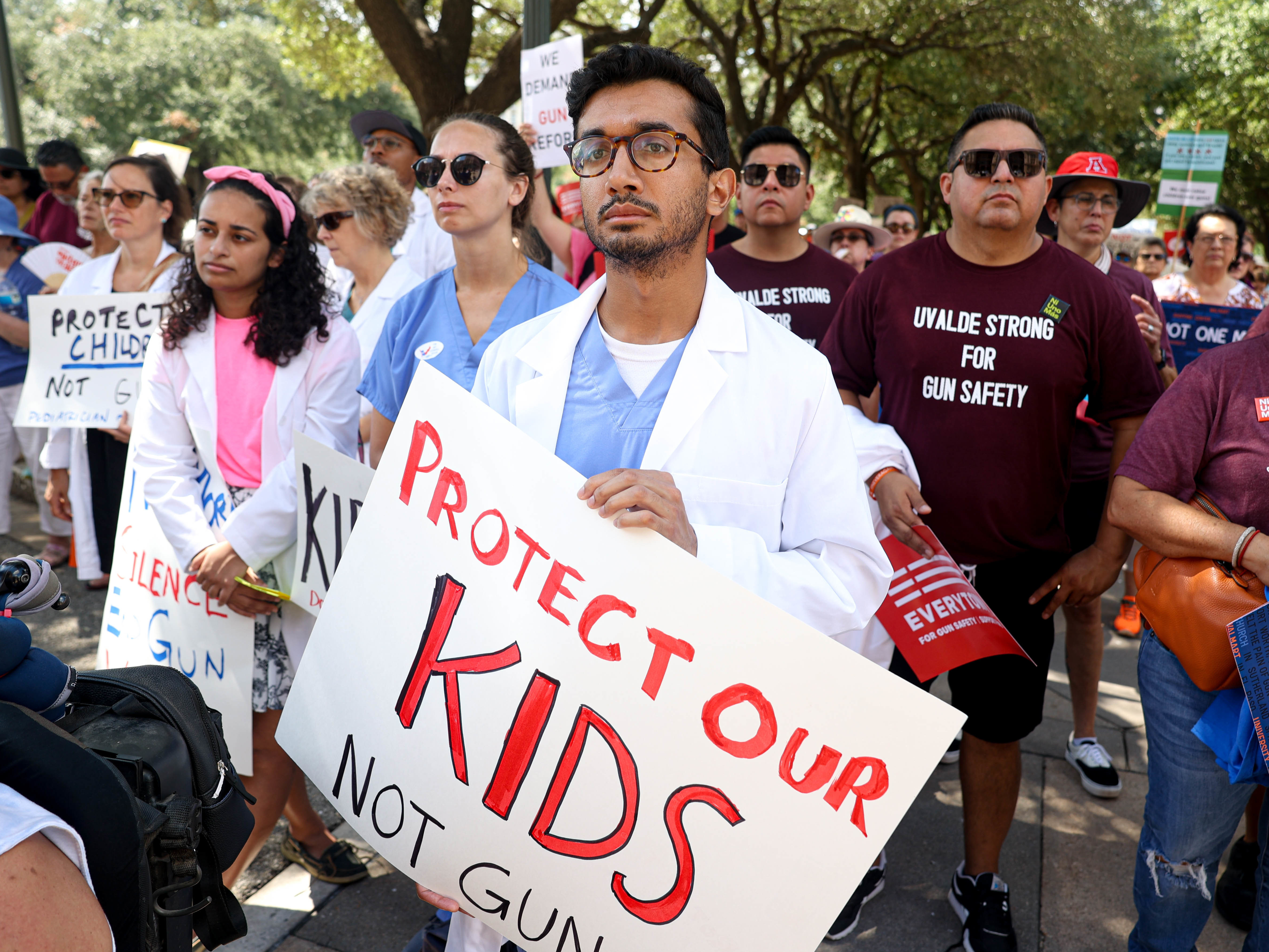 Uvalde parents and activists rally in Austin to demand age increase for ...