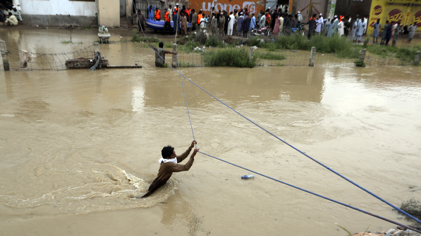 Pakistan's catastrophic floods, in pictures : The Picture Show : NPR