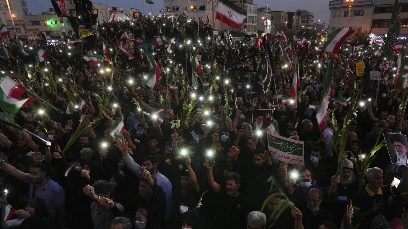 Protests in Iran reach 10th night as Iranians summon U.K. ambassador : NPR