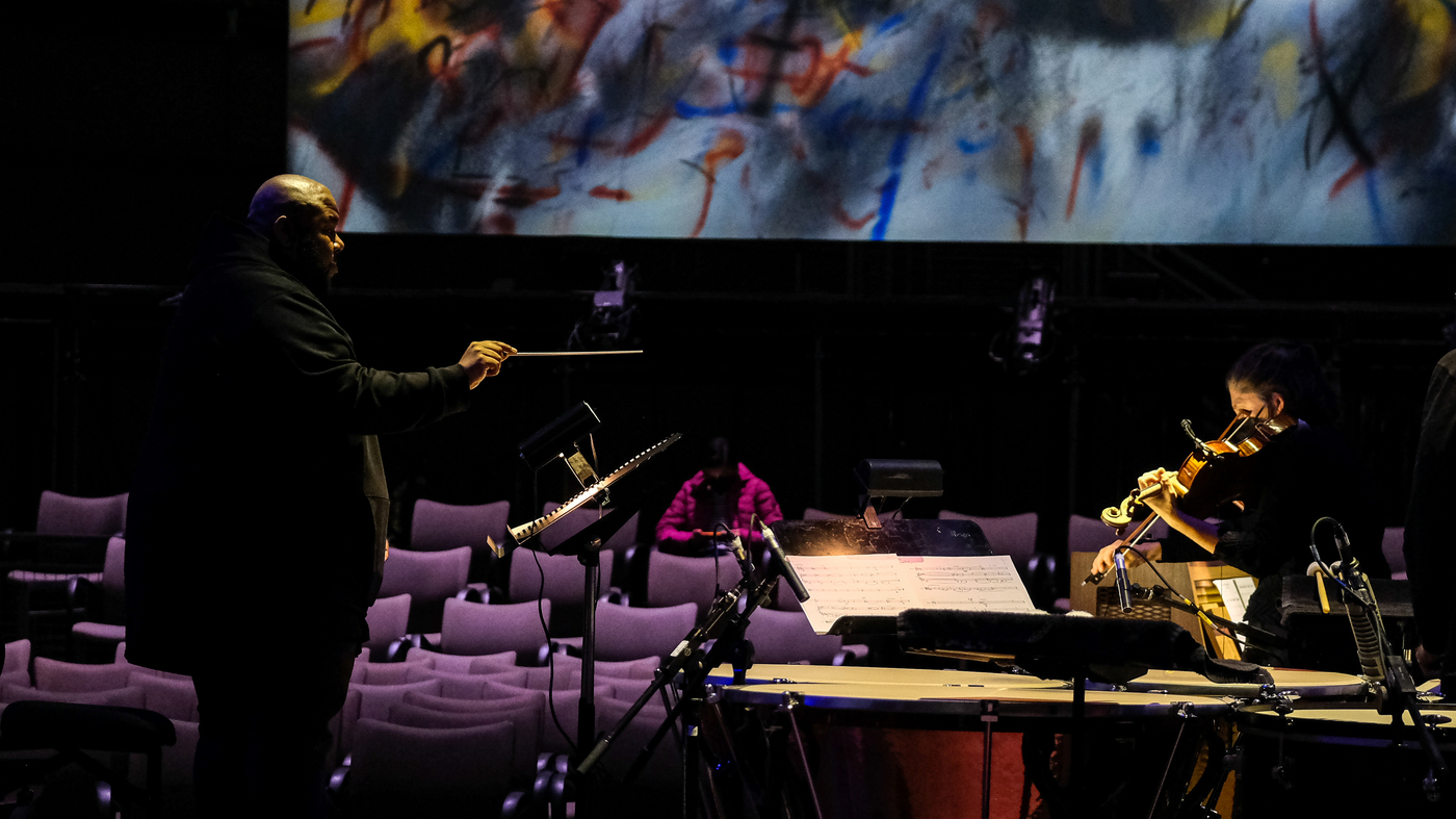 A composer's meditation on the moment, blown up to immersive ...