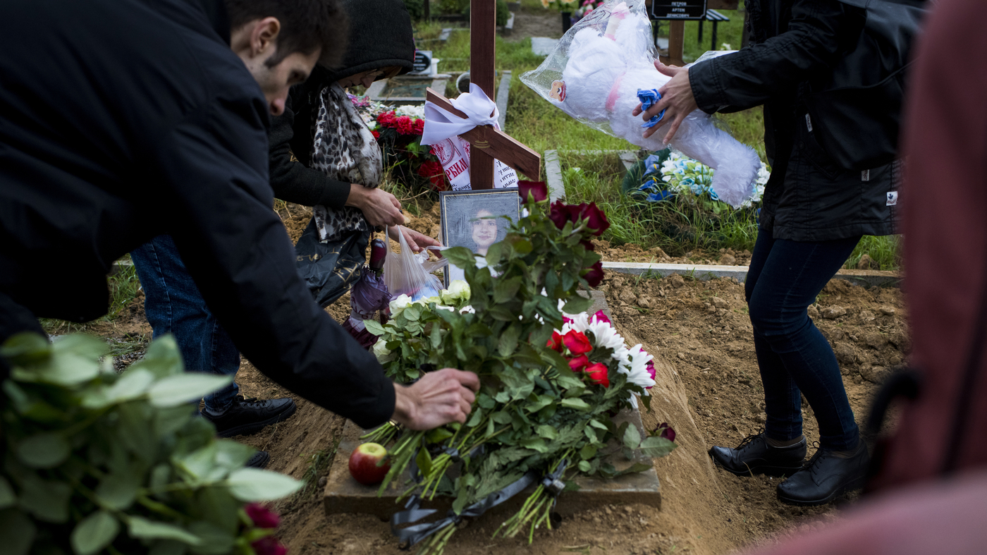 Ukrainians grieve for an 11-year-old girl killed by a Russian missile : NPR