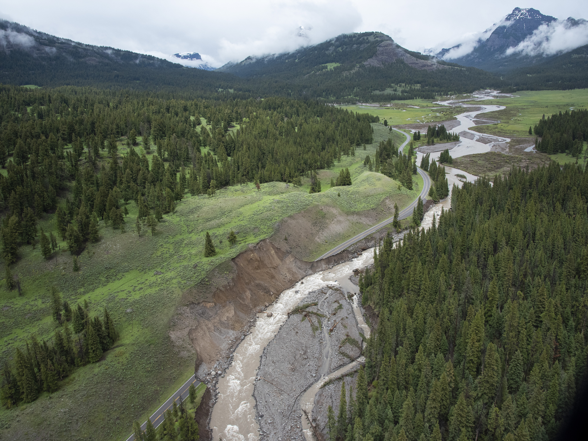 Yellowstone National Park has reopened an entrance devastated by June ...