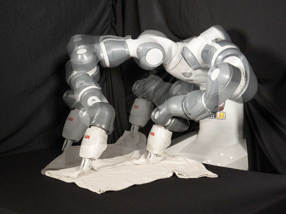 New research helps robots fold laundry faster than ever before : NPR