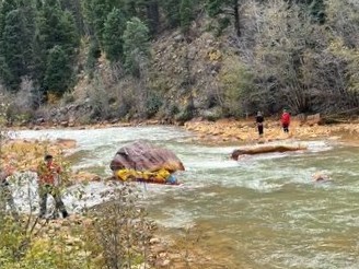 A train passenger saw a woman waving for help. It was a hiker who'd ...