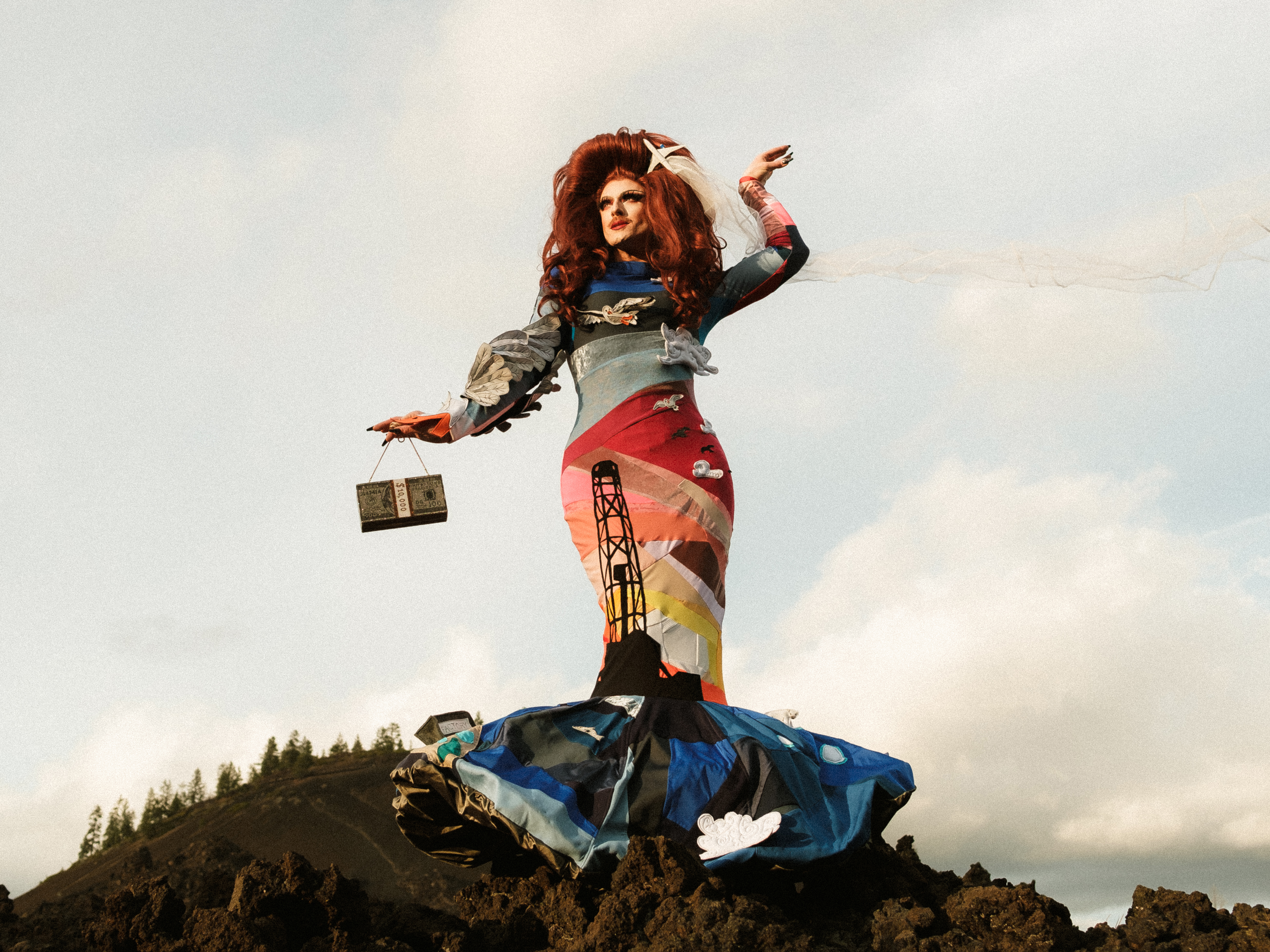 Drag queen Pattie Gonia wanted a scary Halloween costume. She went as ...