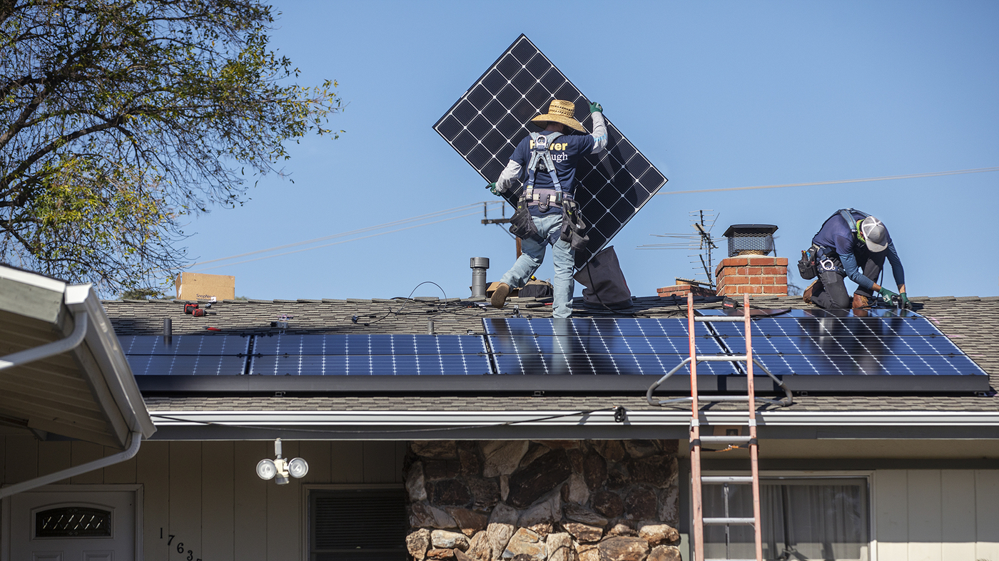 California cuts financial incentives for solar energy : NPR