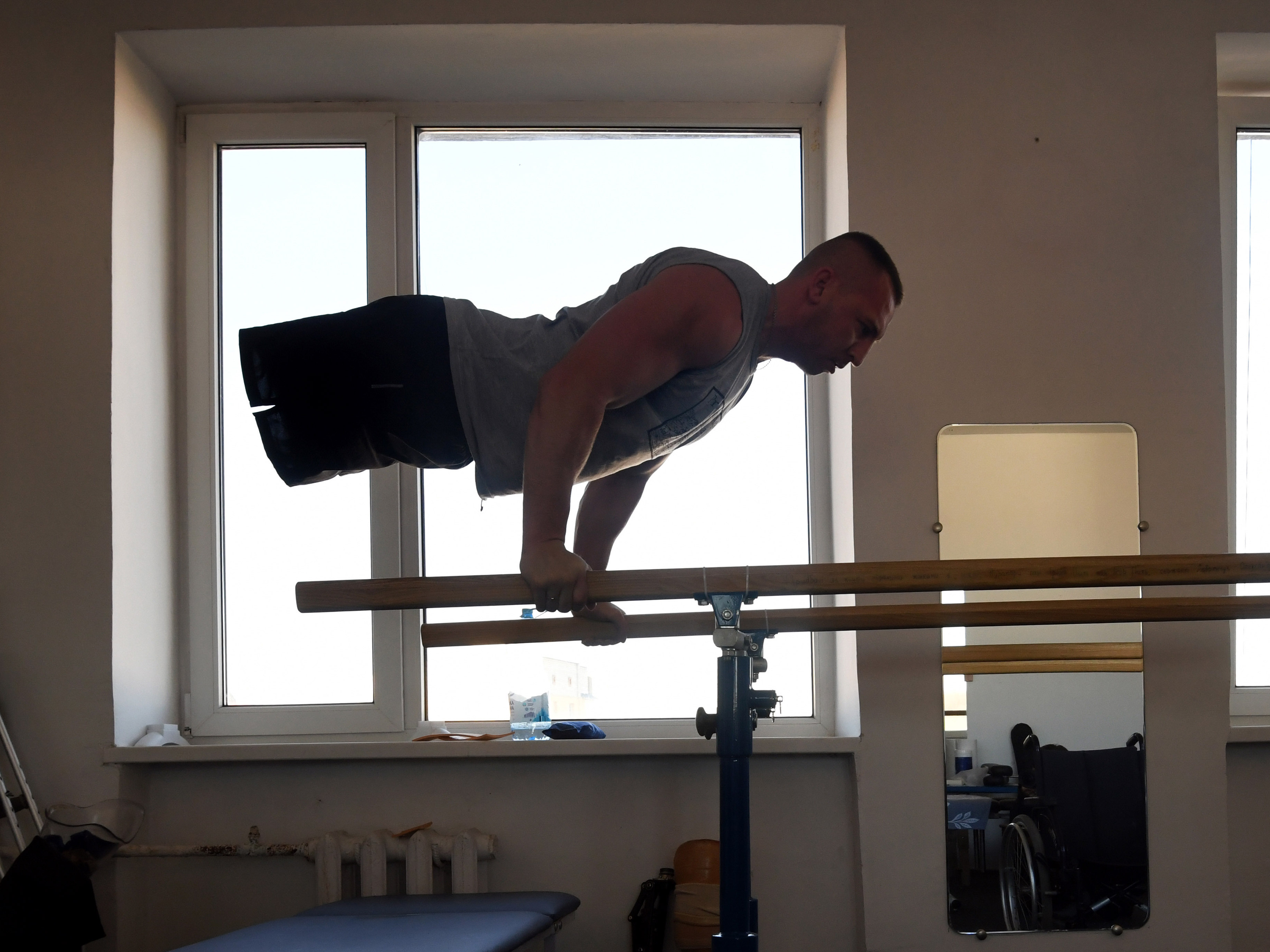 He lost his legs fighting for Ukraine. But this story is about love ...