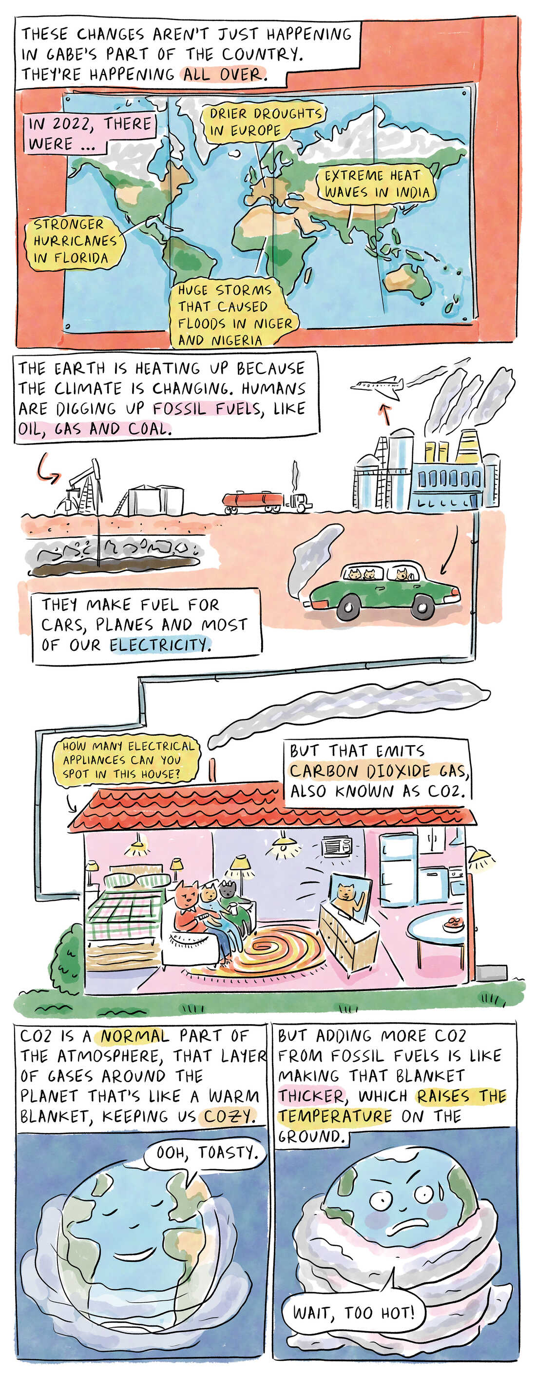 A kid's guide to climate change (plus a printable comic) : NPR A kid's guide to climate change (plus a printable comic) : NPR