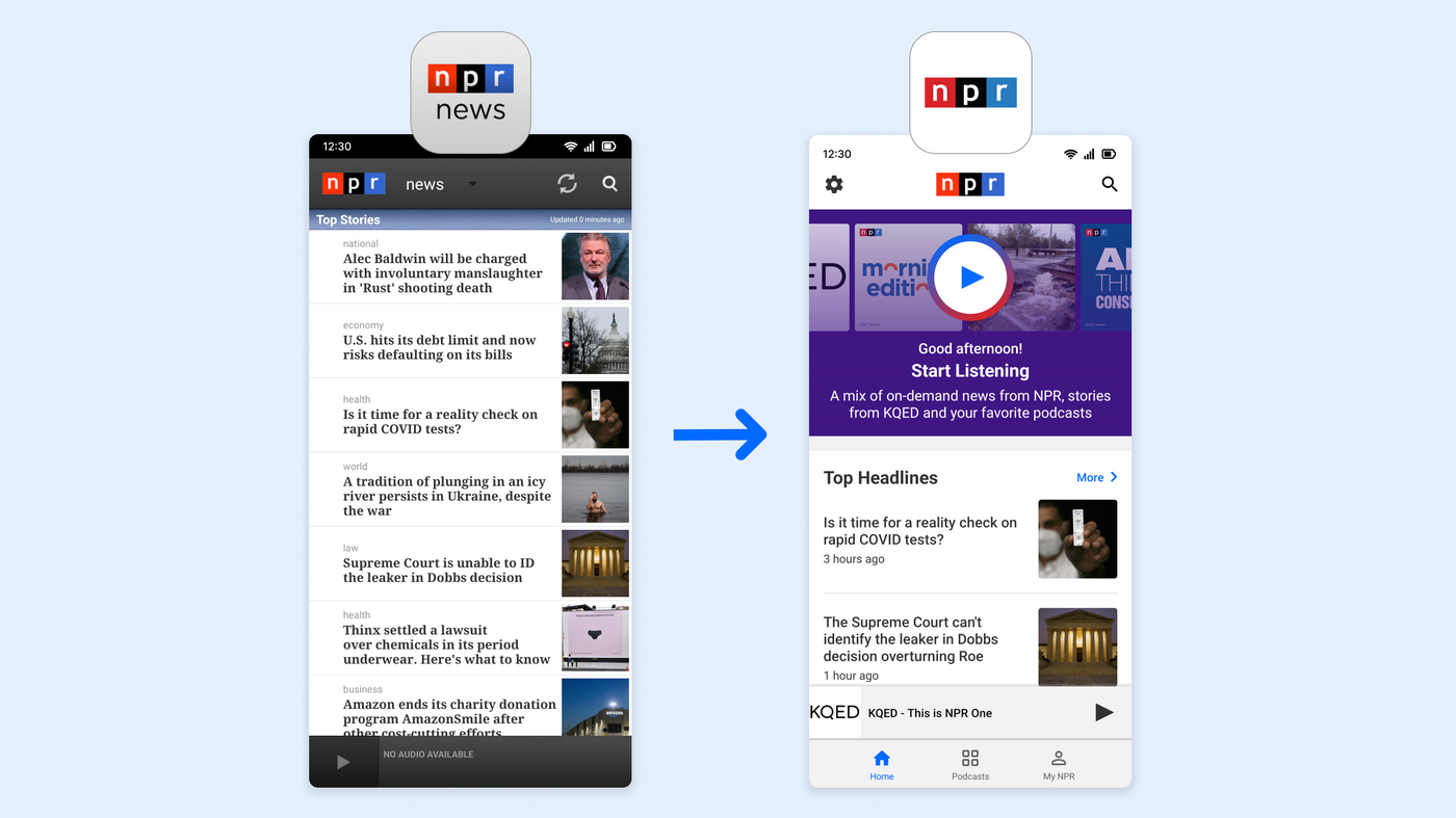 Major improvements have arrived on the NPR Android app : NPR