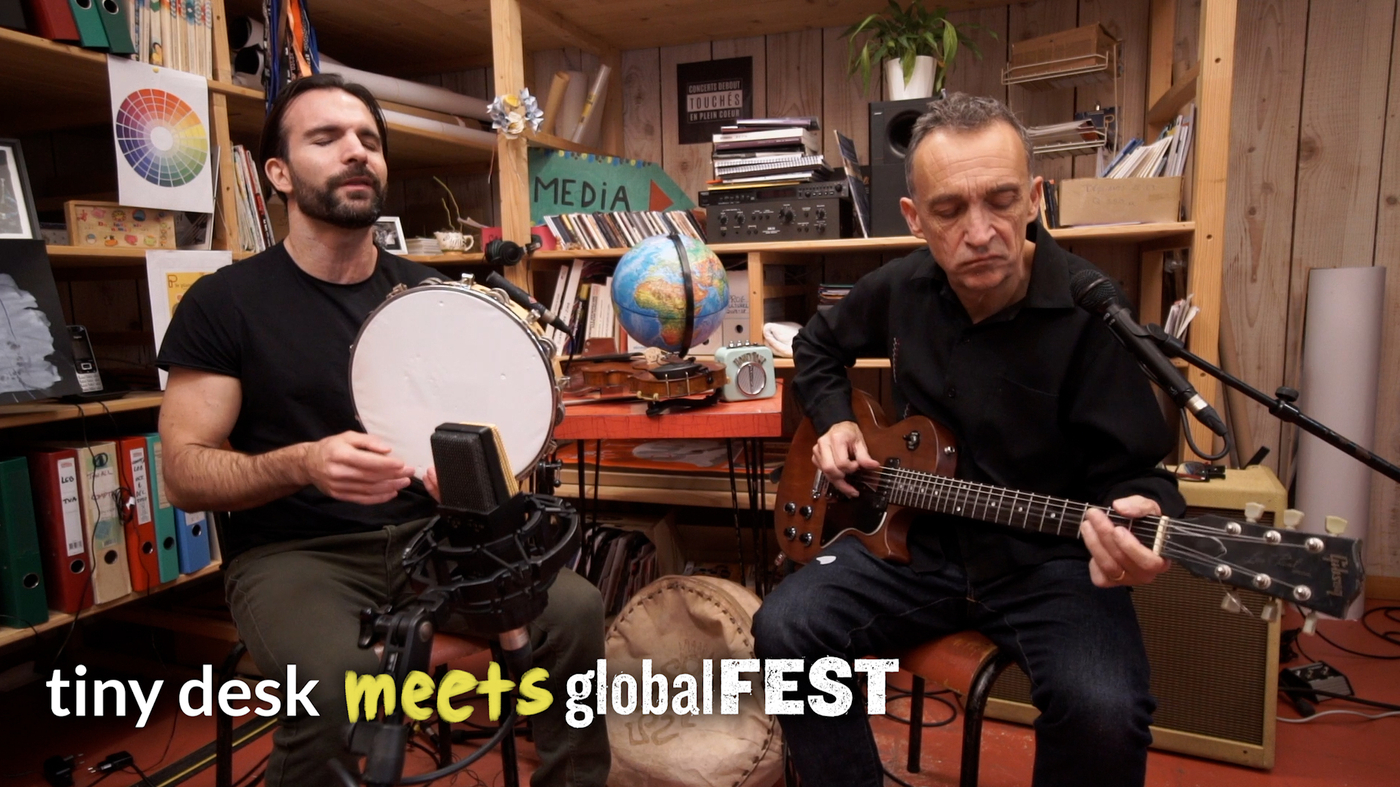 Justin Adams and Mauro Durante: Tiny Desk Meets globalFEST 2023 : NPR