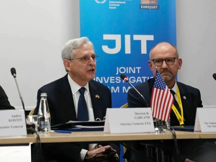 Ukrainian victims of war with Russia deserve justice, Garland says ...