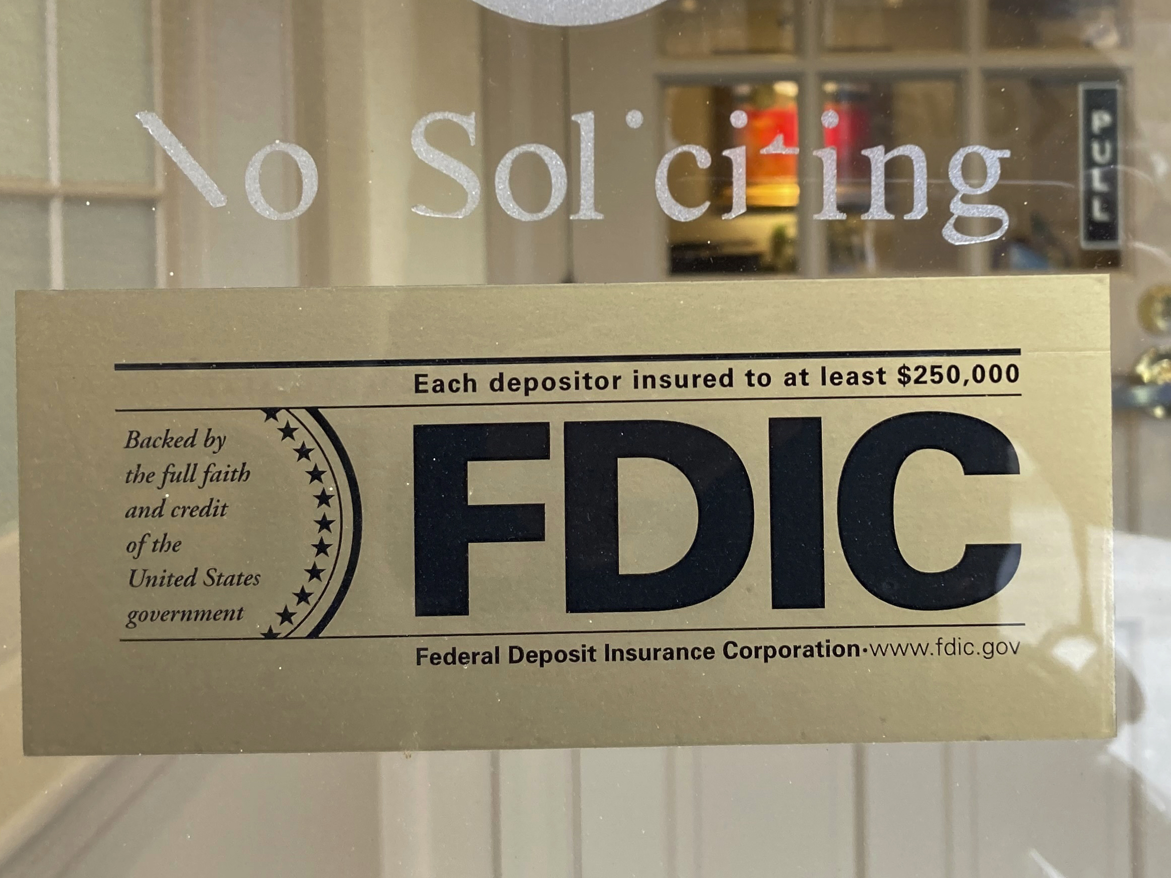 The FDIC was created exactly for this kind of crisis. Here's the ...