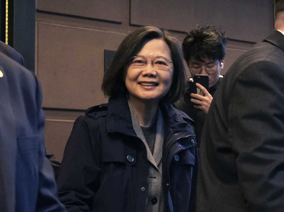 Taiwan's president arrives in the U.S. amid warnings from China : NPR