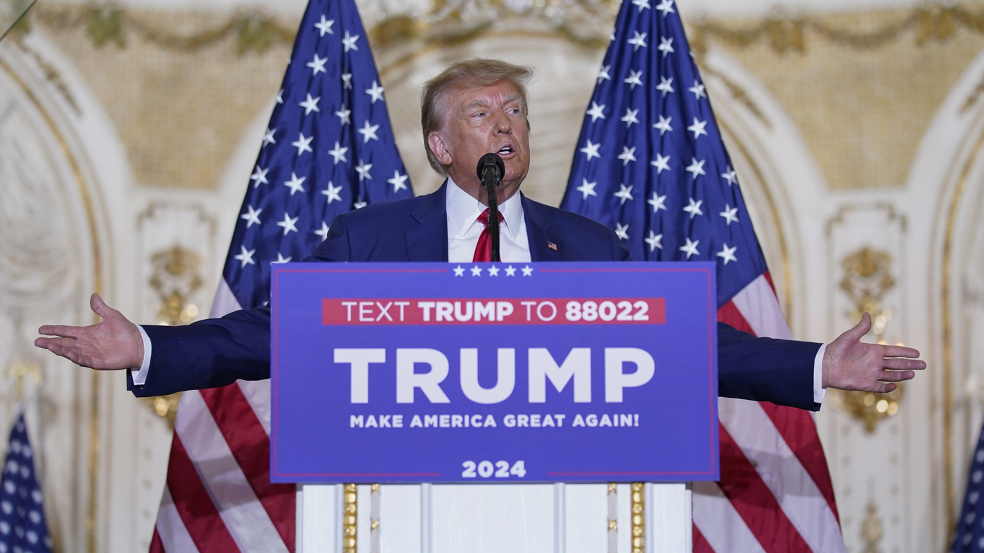 Photos: See how the Trump indictment day unfolded : The Picture Show : NPR