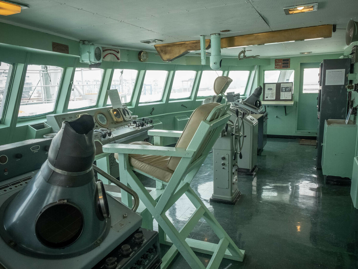Climb aboard the Nuclear Ship Savannah in Baltimore, built in 1959 : NPR