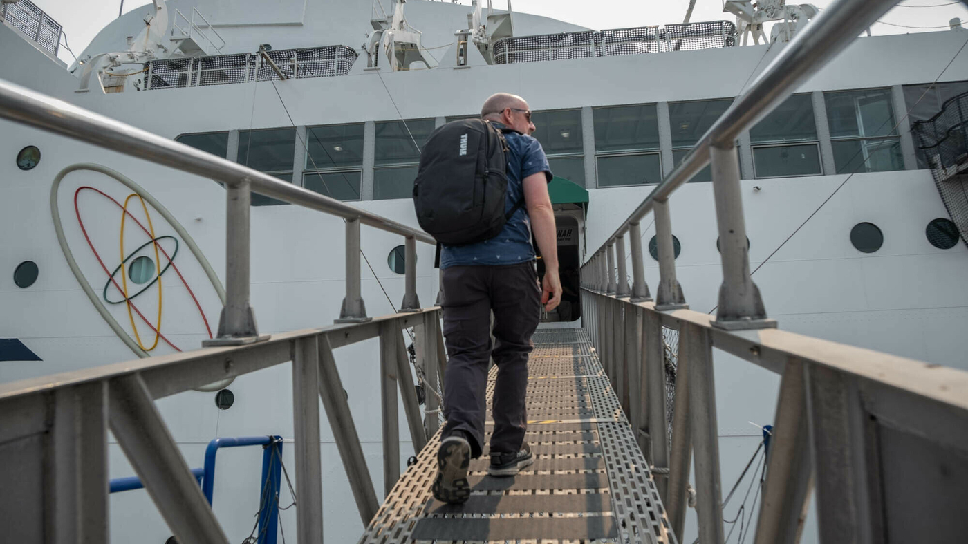 Climb aboard the Nuclear Ship Savannah in Baltimore, built in 1959 : NPR