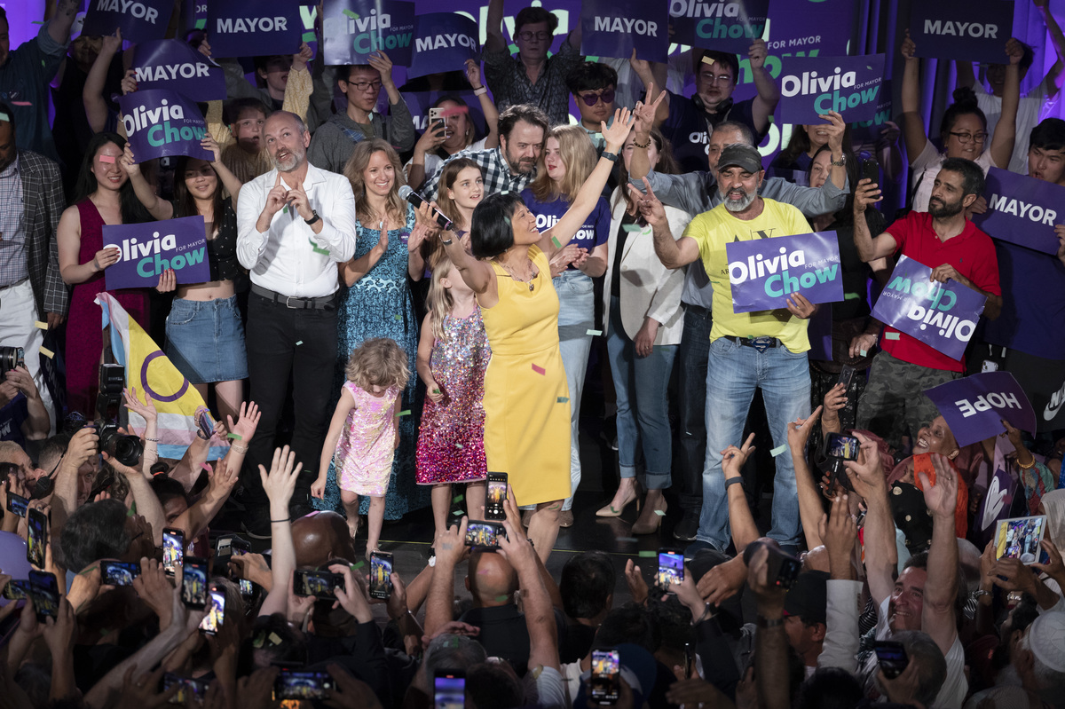Olivia Chow is elected Toronto's mayor — marking a shift in the city's ...