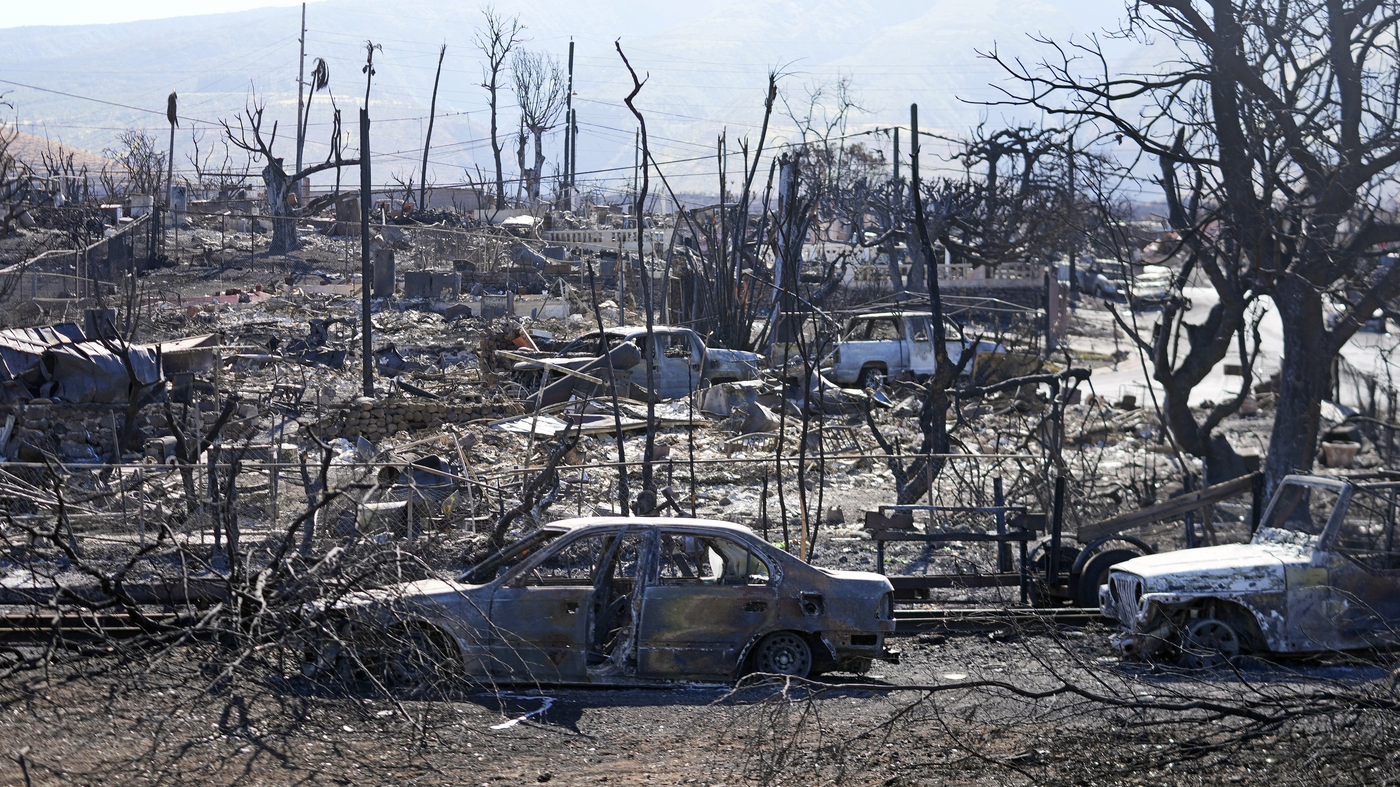 Photos: See the devastation from Hawaii wildfires : The Picture Show : NPR