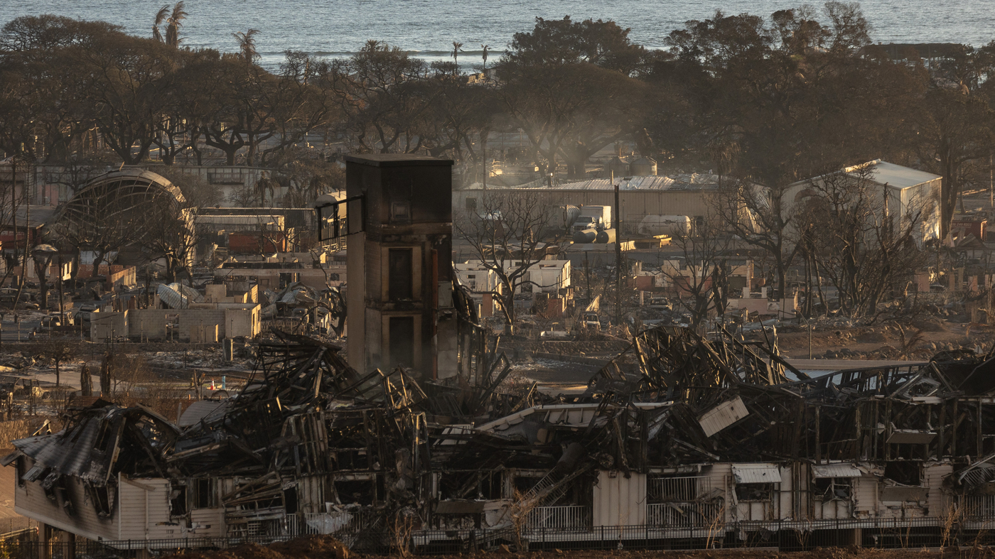 Photos: See the devastation from Hawaii wildfires : The Picture Show : NPR
