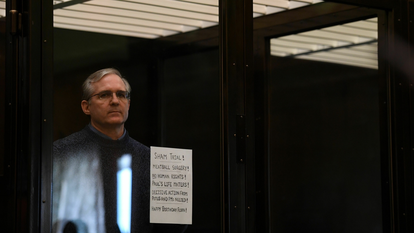 Paul Whelan, an American imprisoned in Russia, appears in a new video : NPR