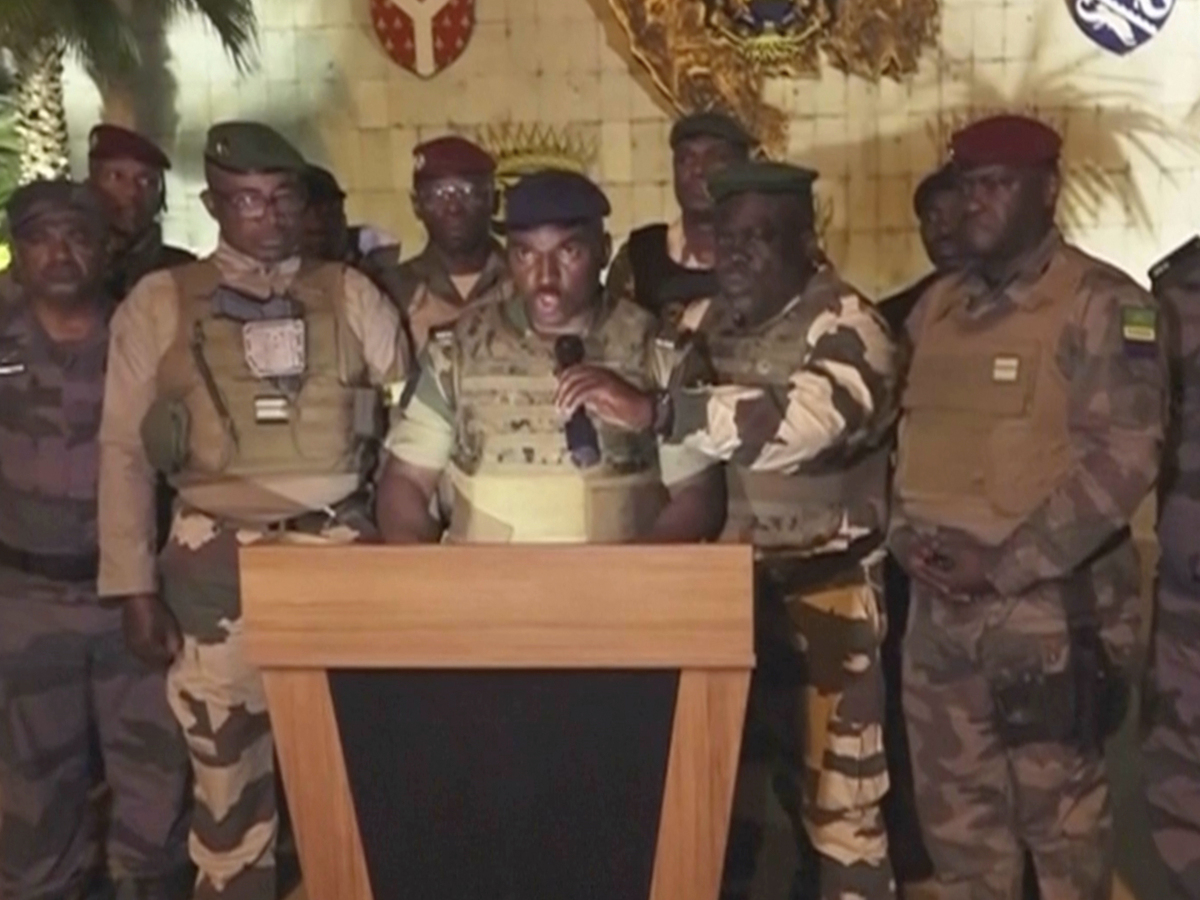 Military officers in Gabon say they have seized power : NPR