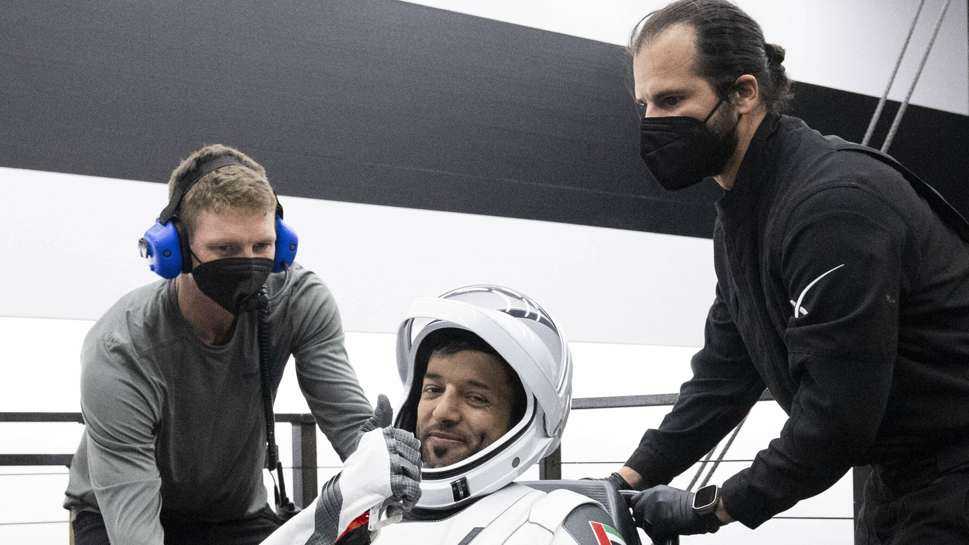 Arab astronaut makes history in space, now UAE aims for Mars : NPR