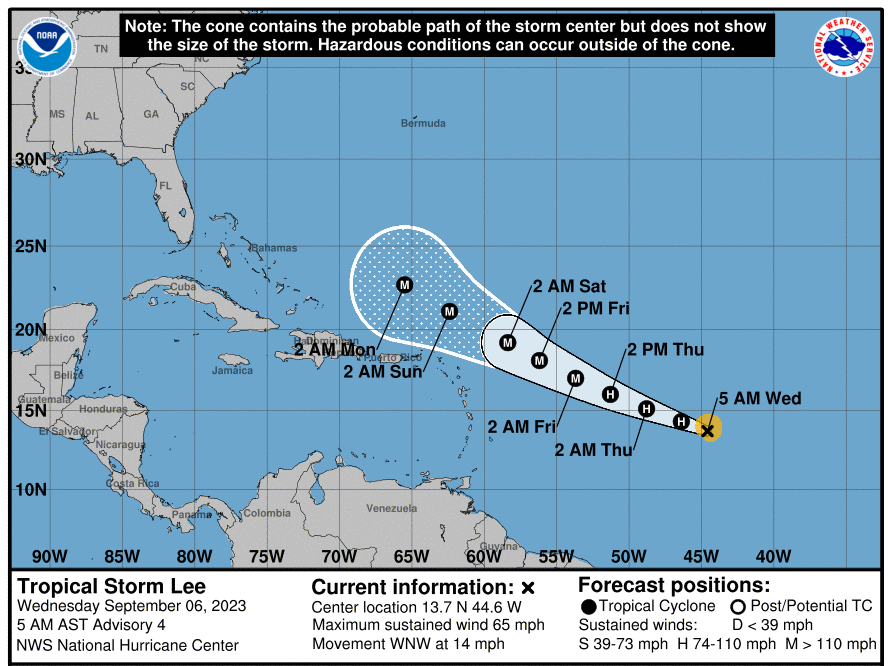 Lee is a hurricane now and will be a 'major' storm soon — with 155 mph ...