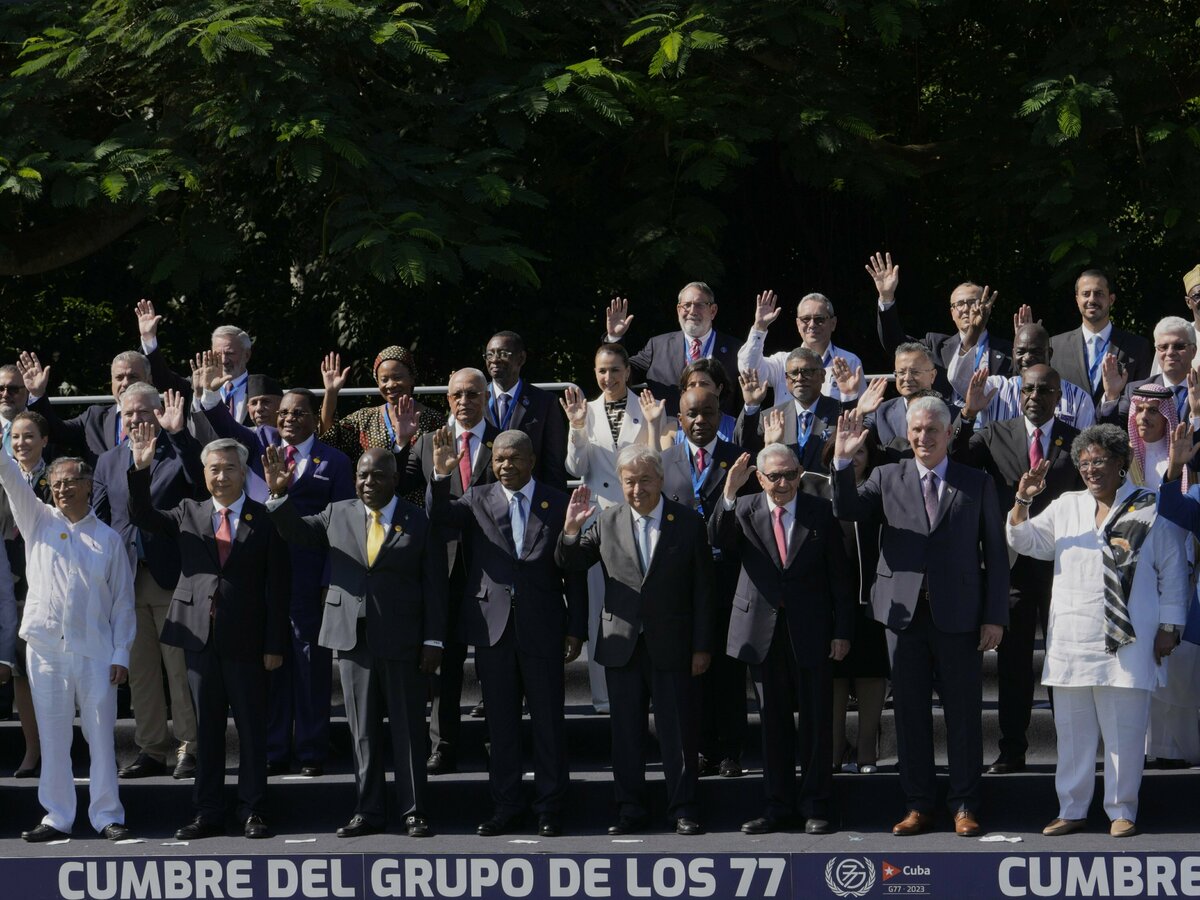 Politics took center stage at a gathering of 77 developing nations in ...