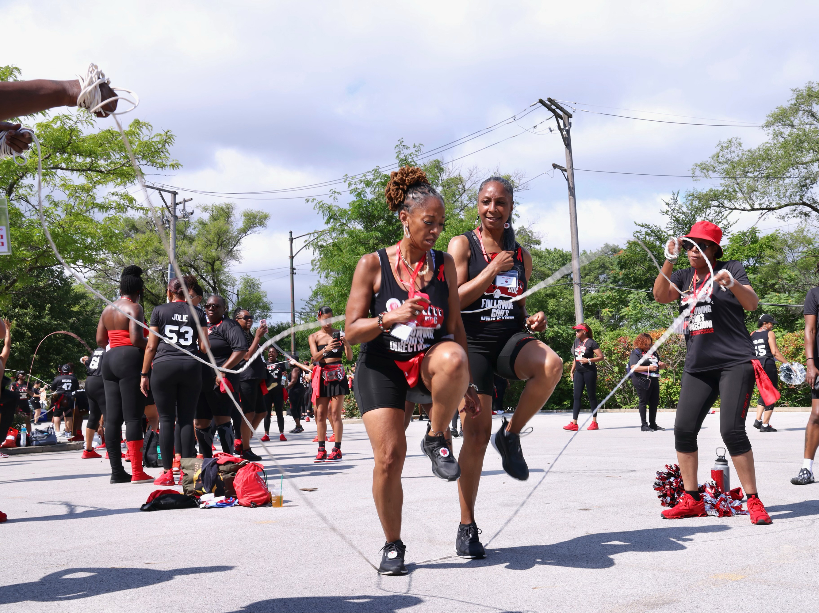 Jumping for joy and sisterhood, the 40+ Double Dutch Club holds a ...