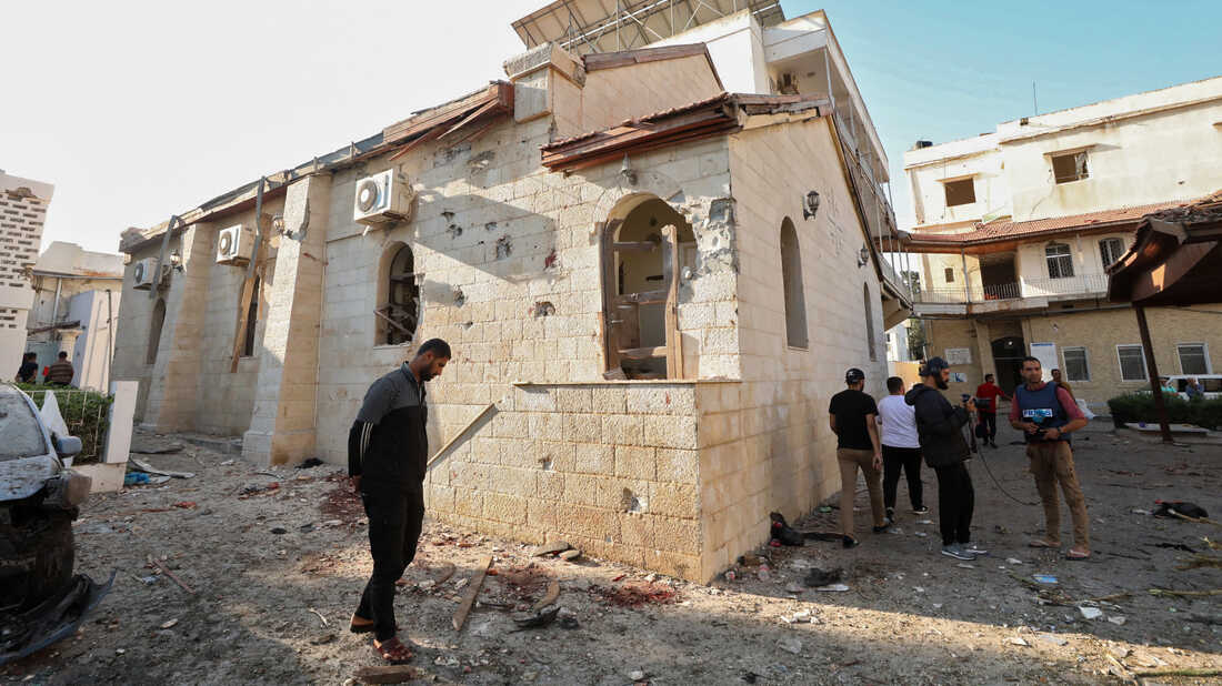 An Airstrike At Gaza Hospital Kills Hundreds : 1A : NPR