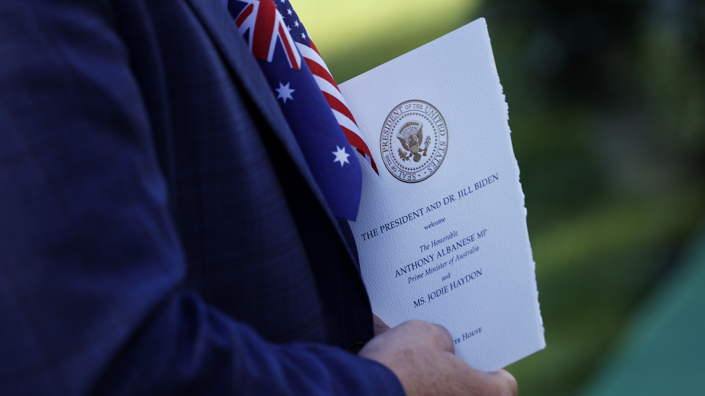 What's on the menu for the White House state dinner for Australia : NPR